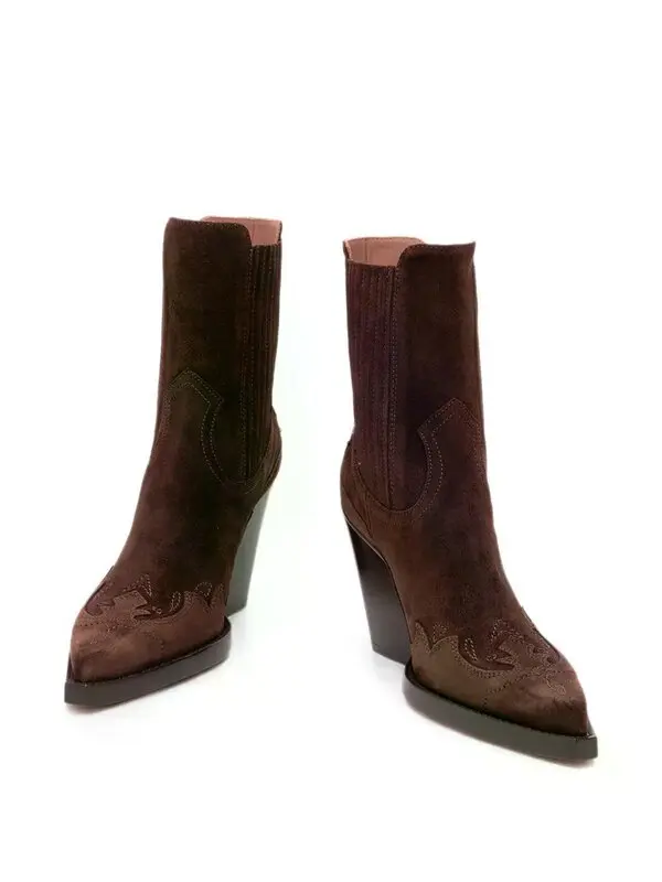 Paris Texas Dallas Embroidered Leather Cowboy Boots