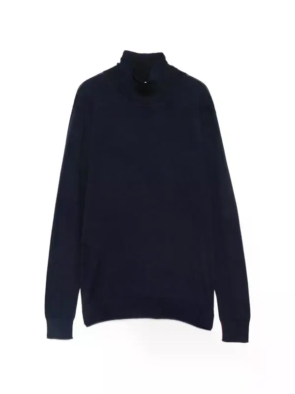 Liviana Conti Mock-neck Long-sleeve Sweater - Blue
