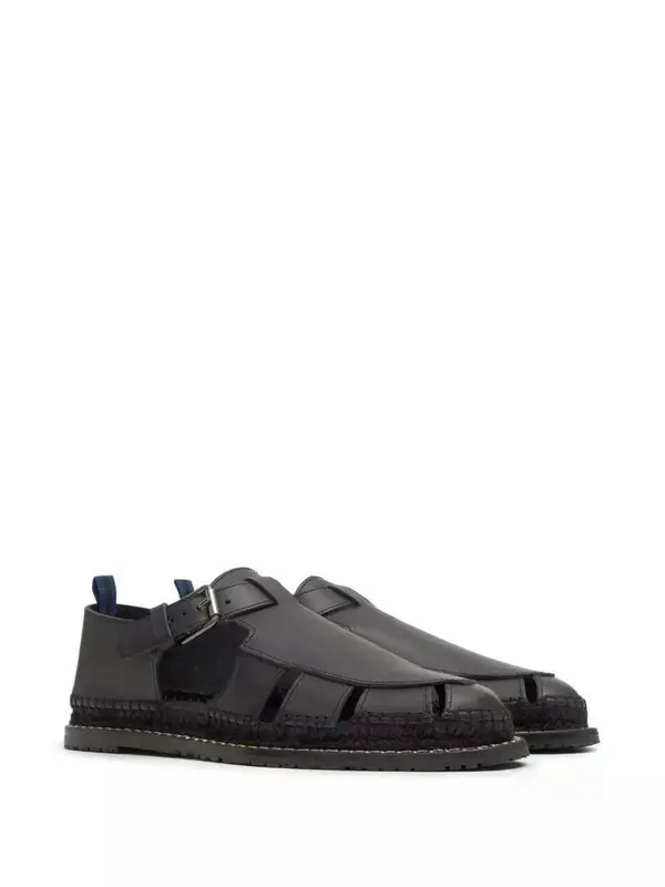 CastaÑer Fito Buckled Leather Espadrilles