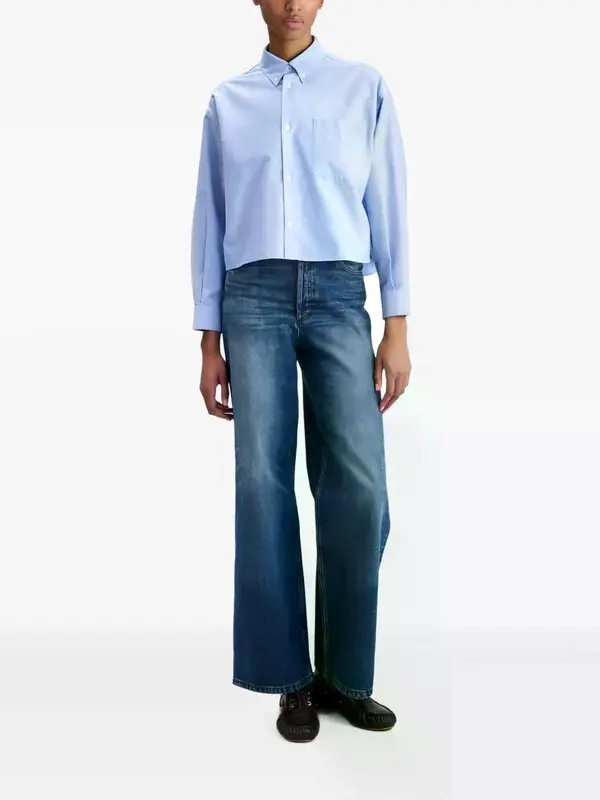 A.p.c. Button-down Cropped Shirt