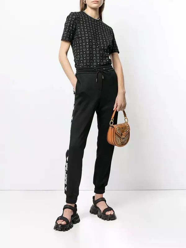 Mcm Crystal-embellished Shoulder Bag