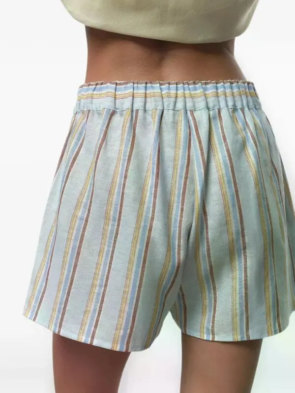 CAYET Anita Striped Shorts