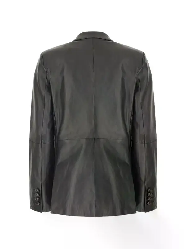 BLAZÉ MILANO Double-breasted Calf Leather Jacket