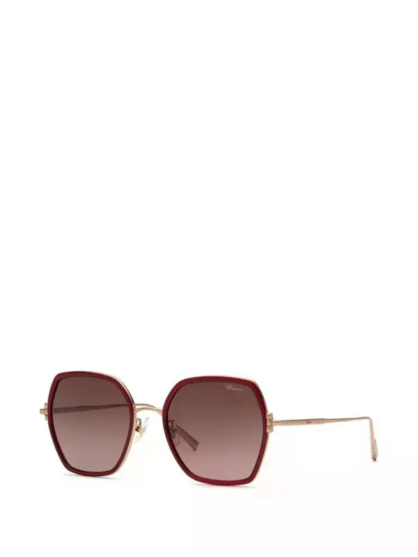 Chopard Square-frame Sunglasses - Red
