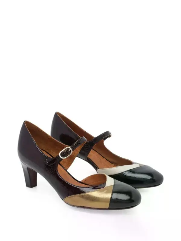 Chie Mihara Buckled Round Toe Pumps