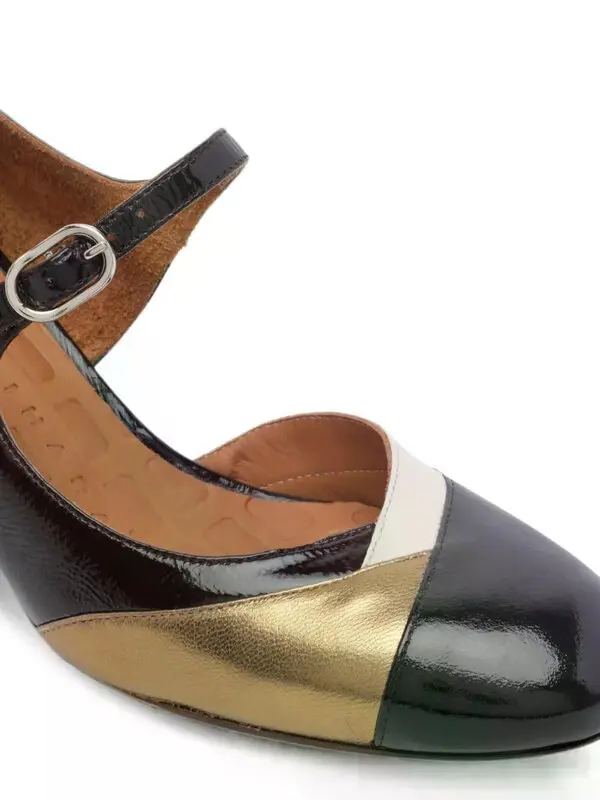 Chie Mihara Buckled Round Toe Pumps