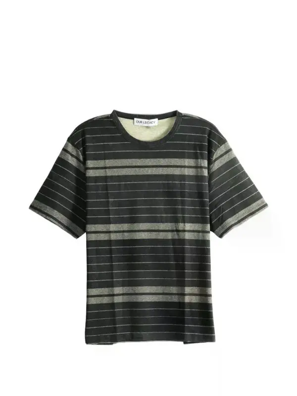 Our Legacy Stripe-print T-shirt - Black