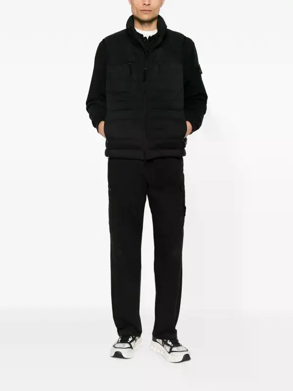 Stone Island Logo-patch Gilet - Black