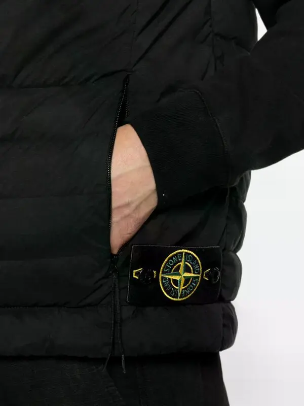 Stone Island Logo-patch Gilet - Black