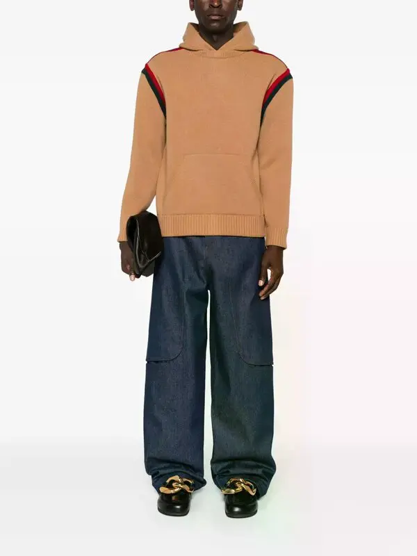 Gucci Web-stripe Wool Hoodie