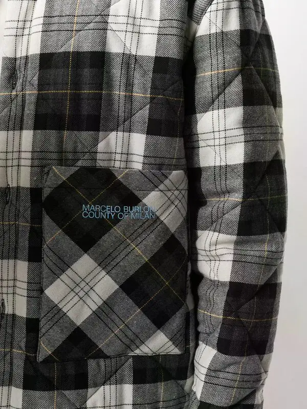 COUNTY OF MILAN Checked Shirt Jacket