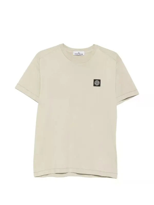 Stone Island Logo-patch T-shirt - Neutrals