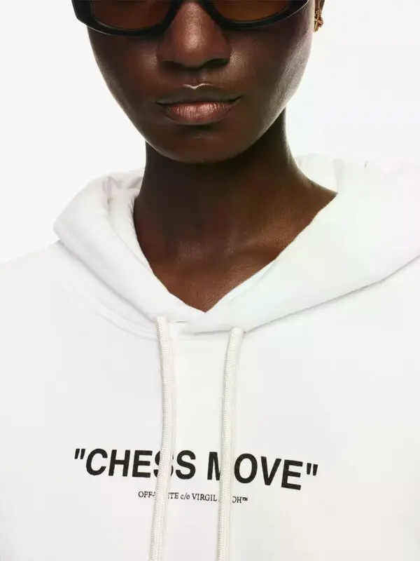 Off-White Slogan-print Drawstring Hoodie