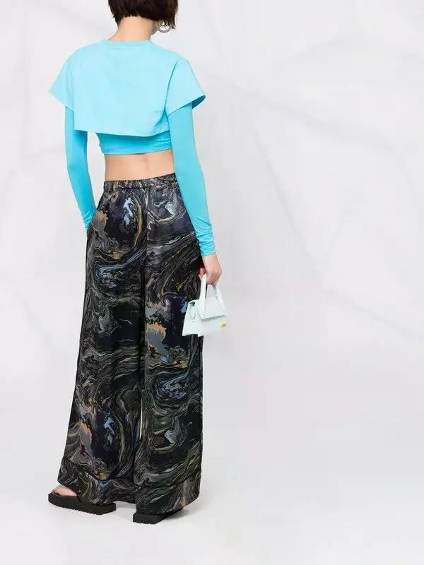 Jacquemus Le Double T-shirt Layered Top - Blue