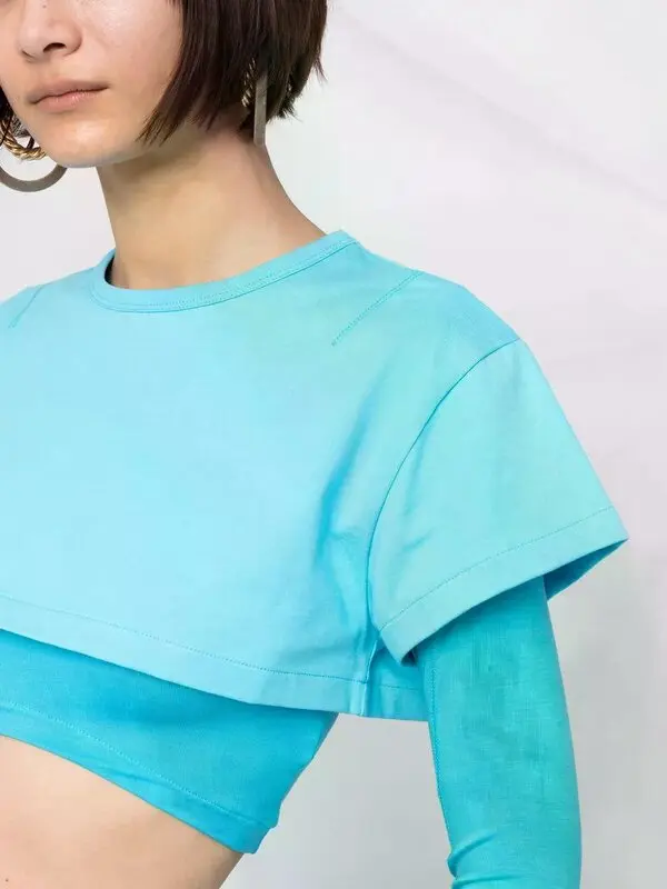 Jacquemus Le Double T-shirt Layered Top - Blue
