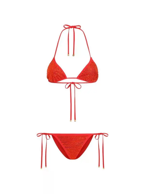 Dolce & Gabbana Sliding Triangle Bikini - Orange