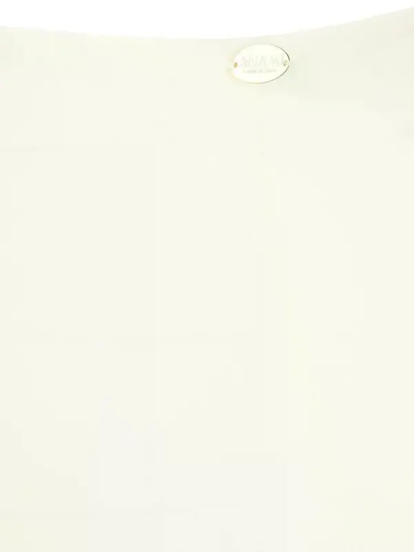 MAISON ANAMI Logo Plaque Wide-leg Trousers