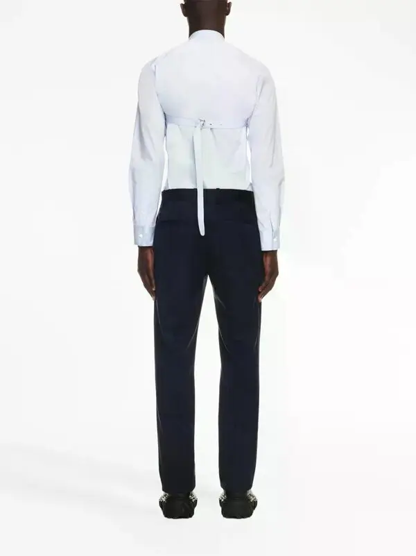 Off-White Crossover-strap Cotton Shirt