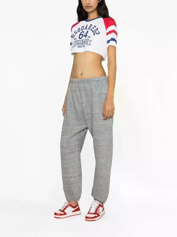 Dsquared2 Logo-print Cotton Track Pants - Grey