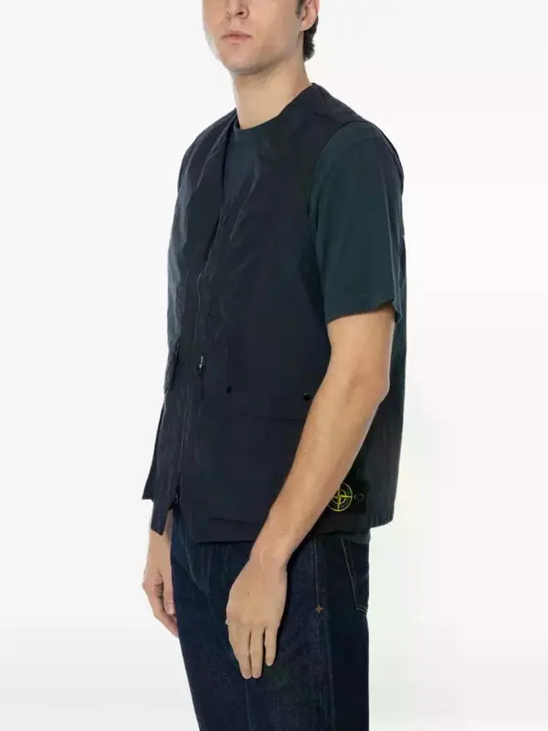 Stone Island Logo-patch Multi-pocket Gilet