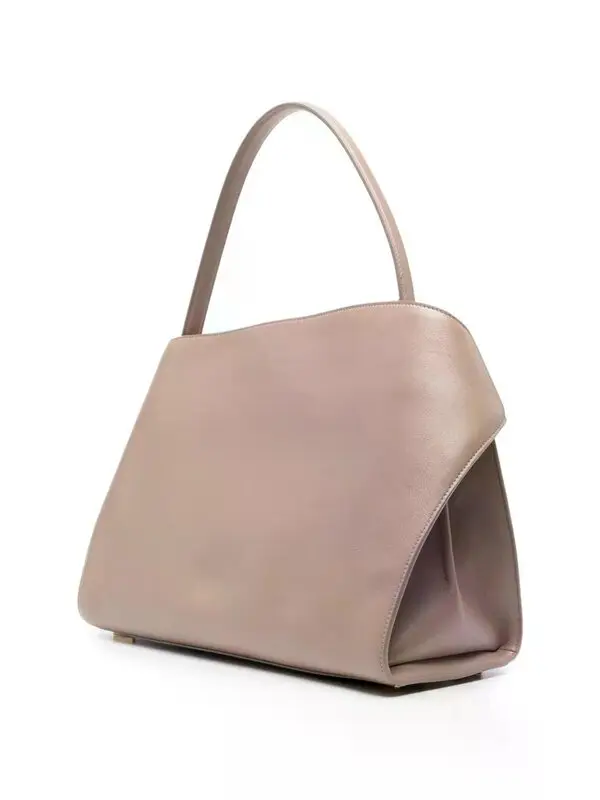 FERRAGAMO Hug Leather Shoulder Bag - Neutrals
