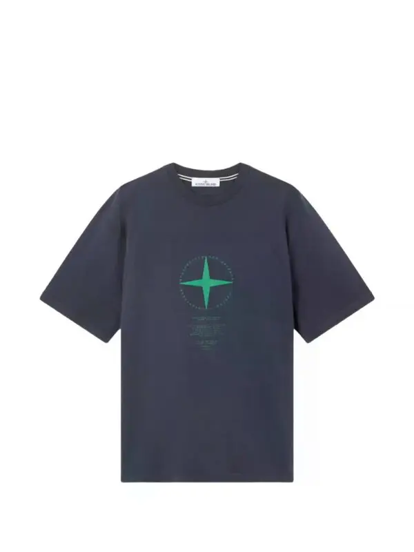 Stone Island Light Compass Cotton T-shirt - Blue