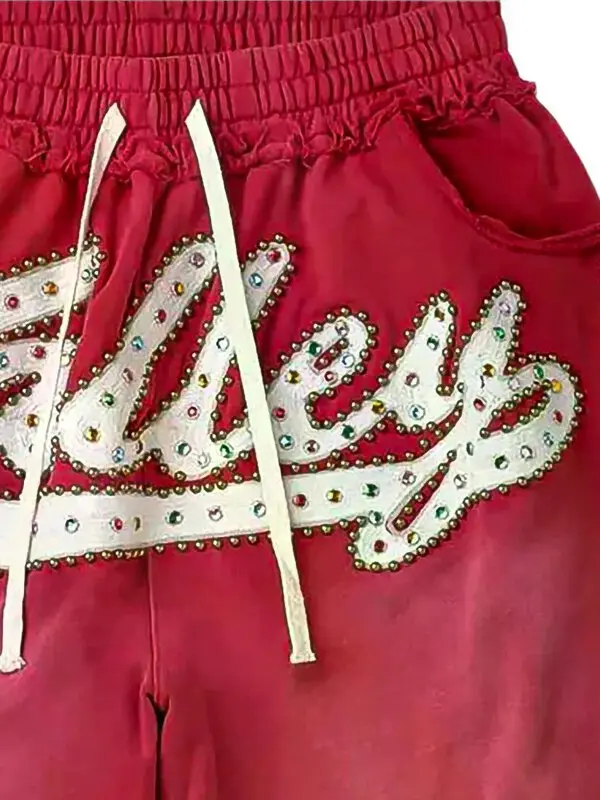 VALE FOREVER Skittle Sworts Crystal-embellished Shorts - Red