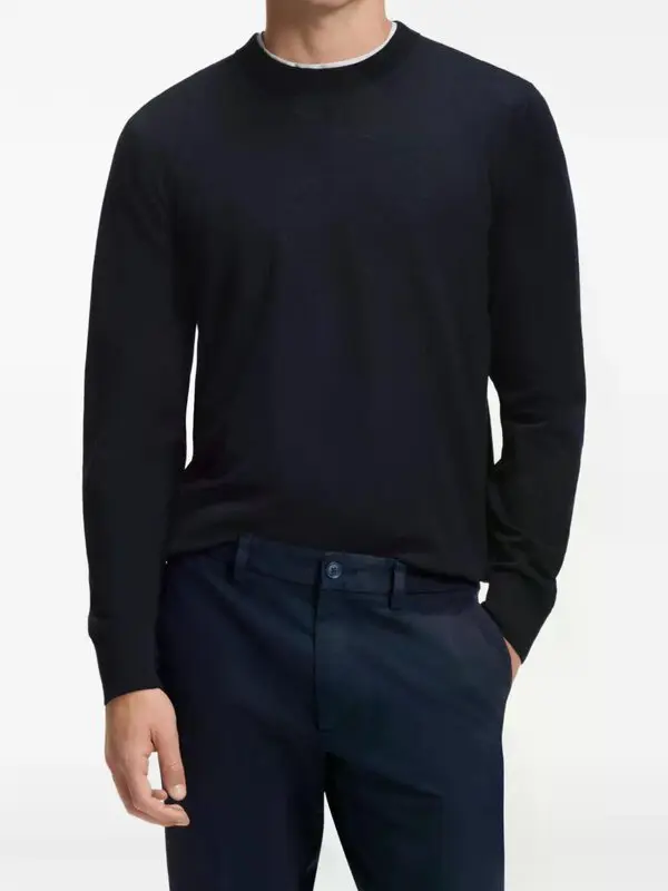 BOSS Crew-neck Wool Sweater