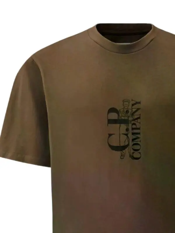 C.P. COMPANY Logo-print T-shirt - Brown