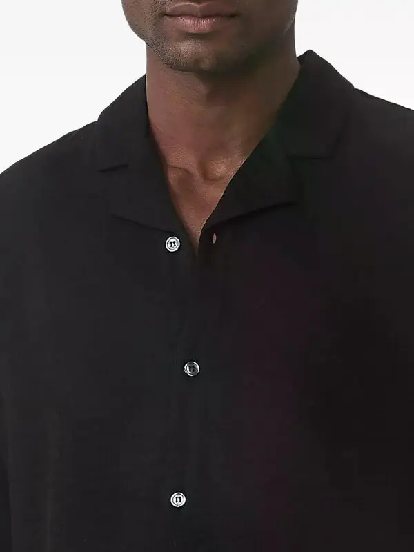 MAUVAIS Camp-collar Long-sleeve Shirt