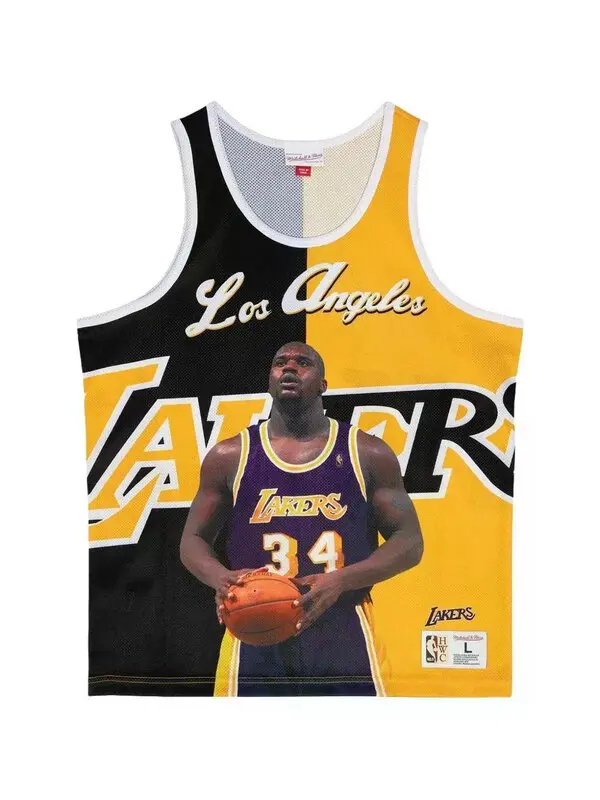 Mitchell & Ness Sublimated Player Tank Lakers Tank Top - Black