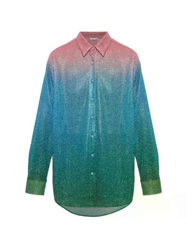 Oseree Gradient-effect Shirt - Blue