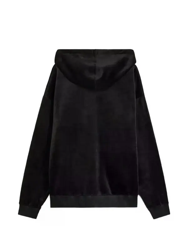 Y3 Velvet Zip-up Hoodie
