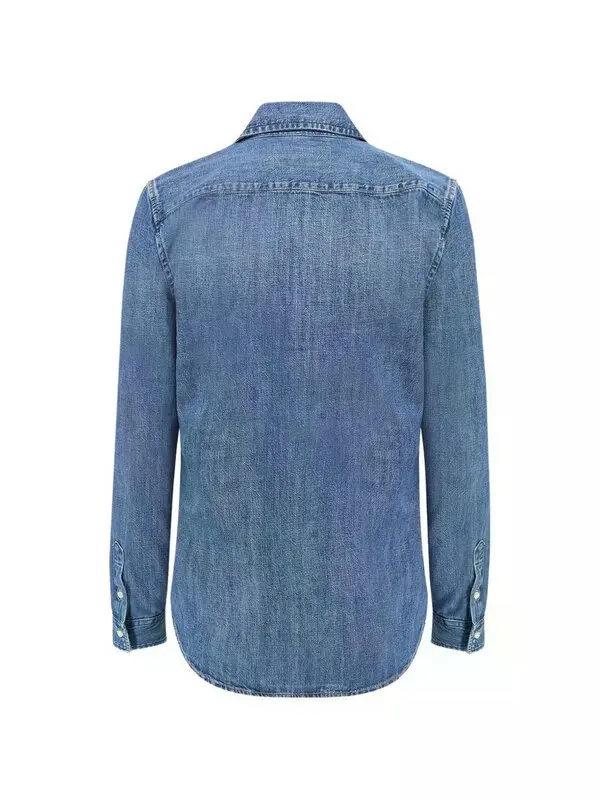 Polo Ralph Lauren Logo-embroidered Denim Shirt - Blue