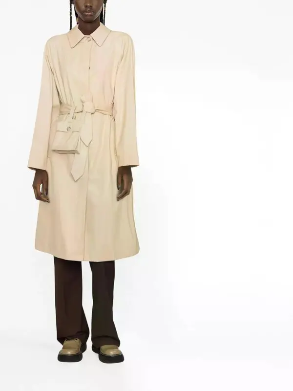 Woolrich X Daniëlle Cathari Flap-pouch Belted Trench Coat - Neutrals