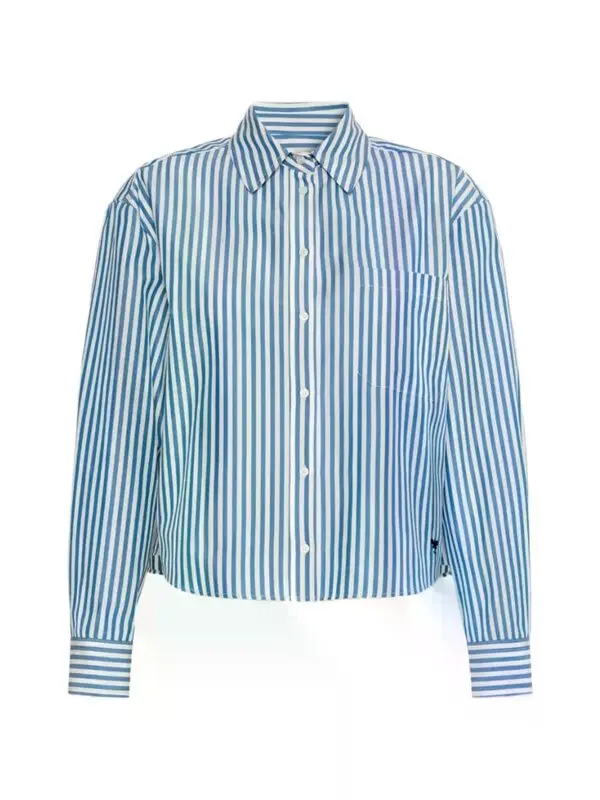 Max Mara Wkdpanetto Striped Cotton Shirt - Blue