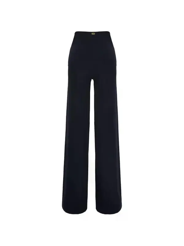 MAISON ANAMI Logo Plaque Wide-leg Trousers