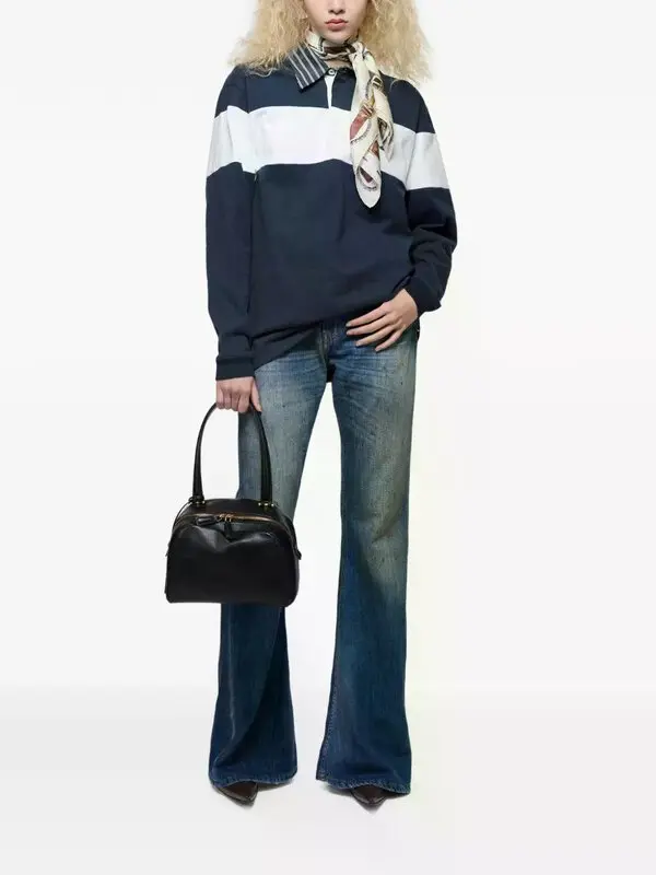 Acne Studios Striped Polo Sweatshirt