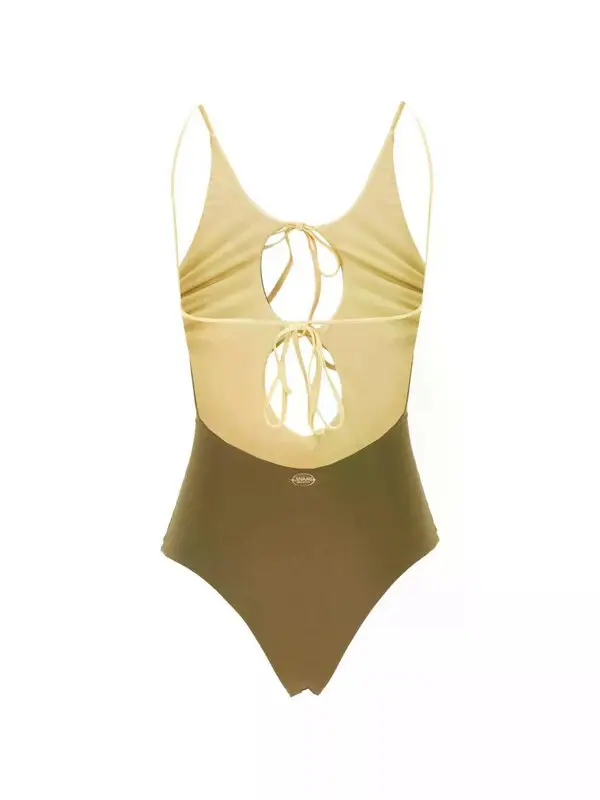 MAISON ANAMI Reversible Cutout-detail Swimsuit - Green
