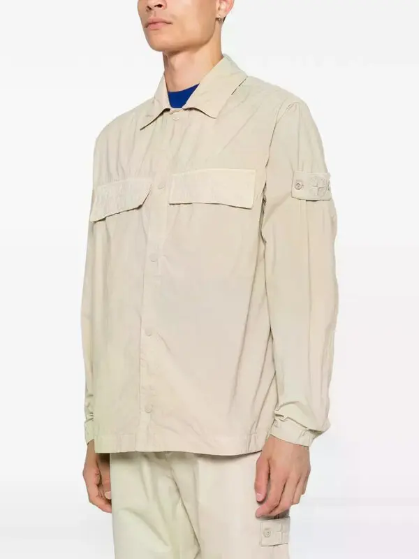 Stone Island Logo-patch Pocket Shirt