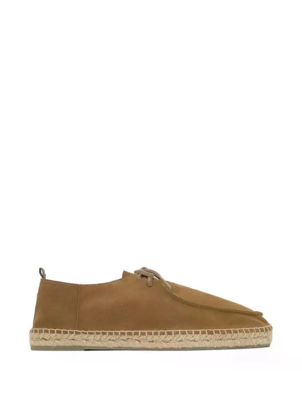 CastaÑer Ned Lace-up Suede Espadrilles - Neutrals