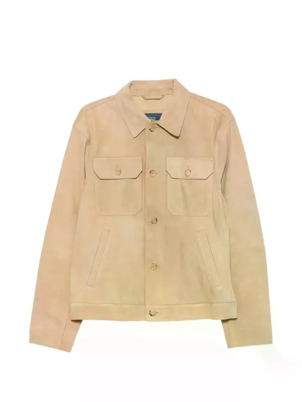 Polo Ralph Lauren Suede Button-up Jacket - Neutrals