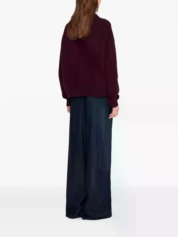 ANINE BING Button-up Collar Sweater