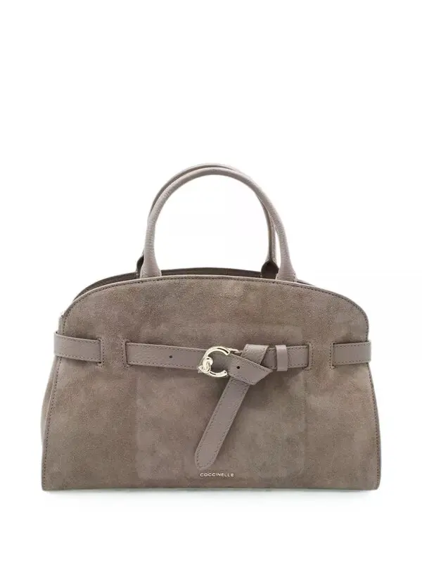 COCCINELLE Buckle-detail Leather Tote Bag - Neutrals