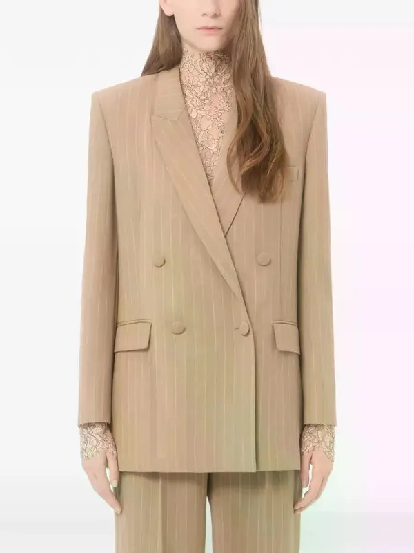 Valentino Garavani Pinstripe Double-breasted Blazer