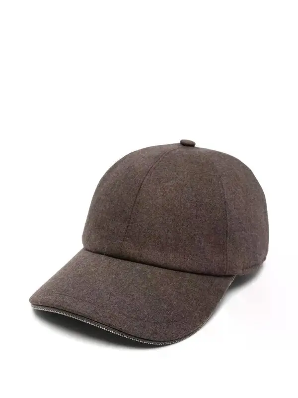 Peserico Bead-trim Baseball Cap - Brown