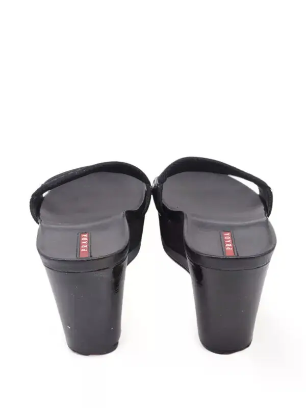 Prada Slip-on Wedge Sandals