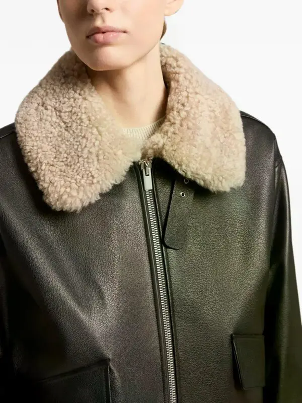Peserico Shearling-collar Bomber Jacket