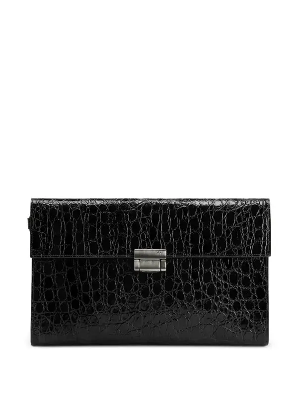 GIUSEPPE ZANOTTI Yannis Clutch Bag - Black