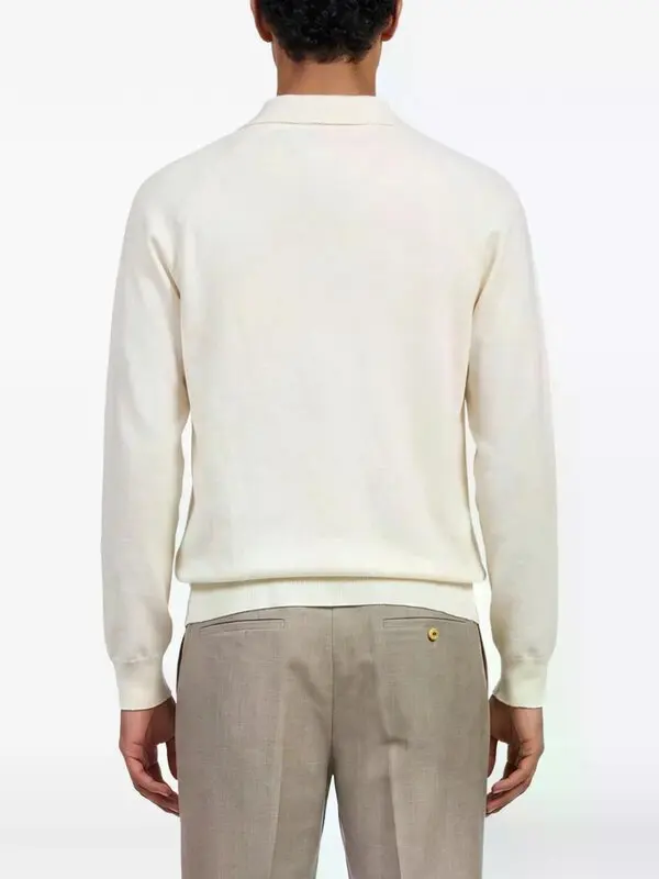 LARDINI Contrast-trim Raglan-sleeve Sweater